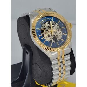 Invicta | Accessories | Invicta Specialty Hand Wind Blue Skeleton Dial ...